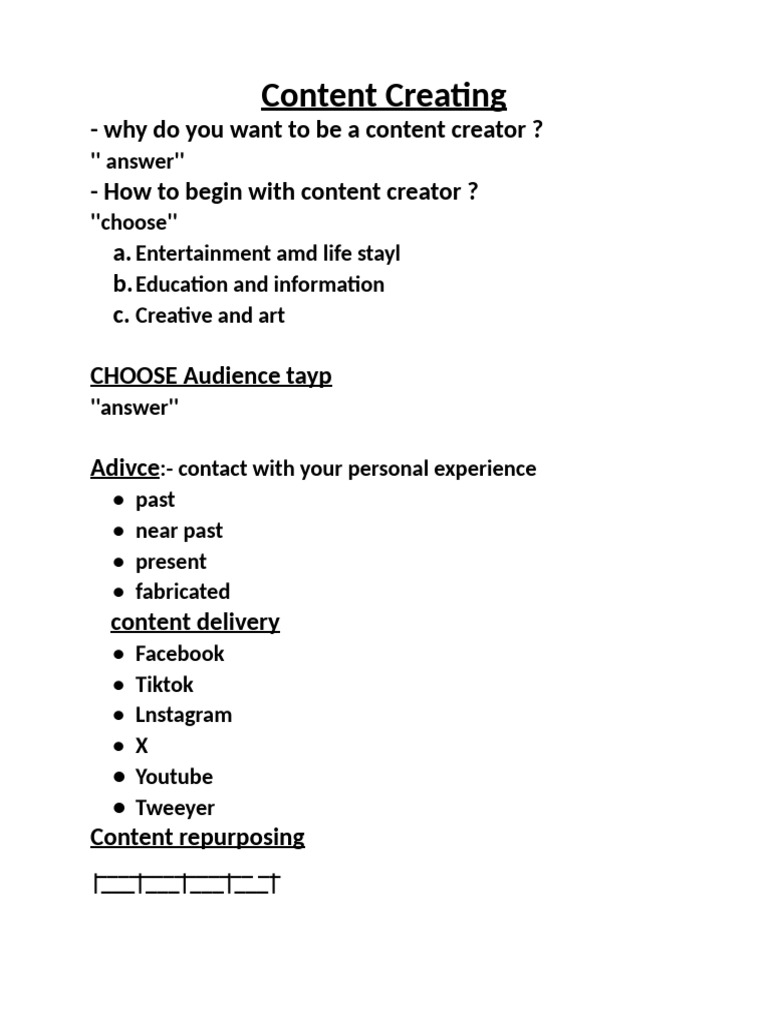 Content Creation | PDF