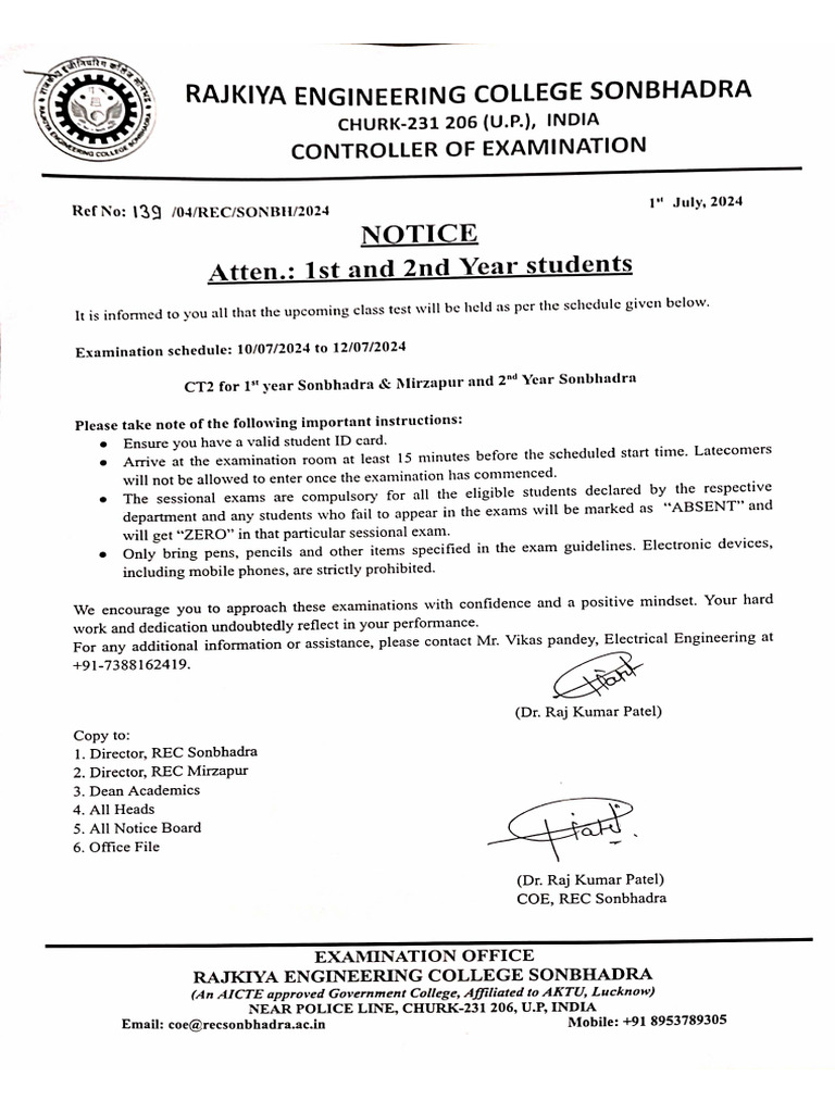 Ct 2 Exam Schedule Pdf