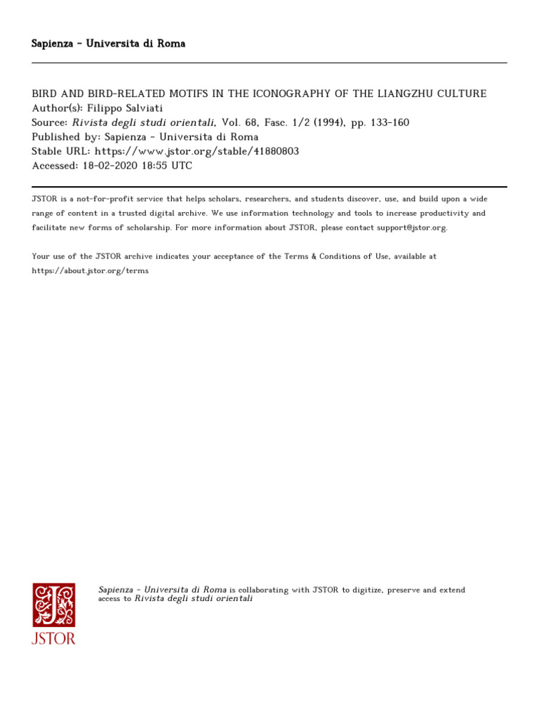 Salviati - BIRD AND BIRD-RELATED MOTIFS IN THE ICONOGRAPHY OF THE ...