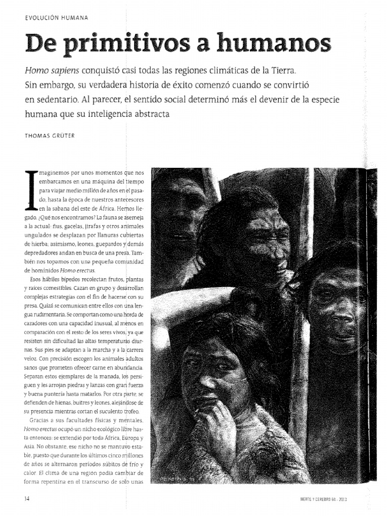 De Primitivos A Humanos | PDF