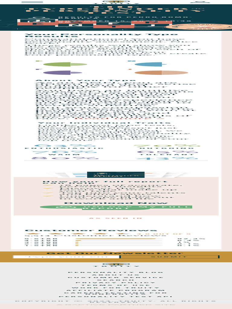 The TypeFinder® Personality Test Truity | PDF | Personality Type ...