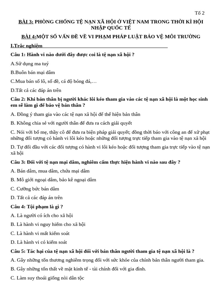 11A2Tổ-2.GDQP.Bài3.PHÒNG-CHỐNG-TNXH-Ở-VIỆT-NAM-TRONG-THỜI-KÌ-HỘI-NHẬP-QUỐC-TẾ; BÀI 4.MỘT SỐ VẤN ...