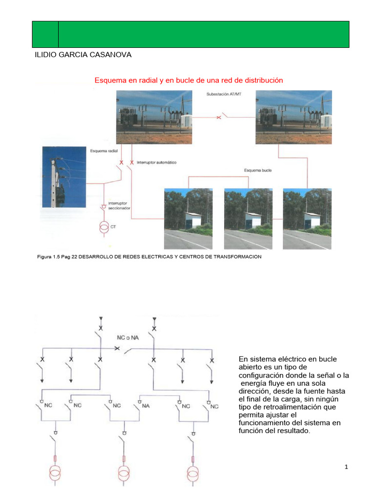 Redes Eléctricas: Esquemas y Arquitecturas | PDF | Subestacion electrica | Red eléctrica