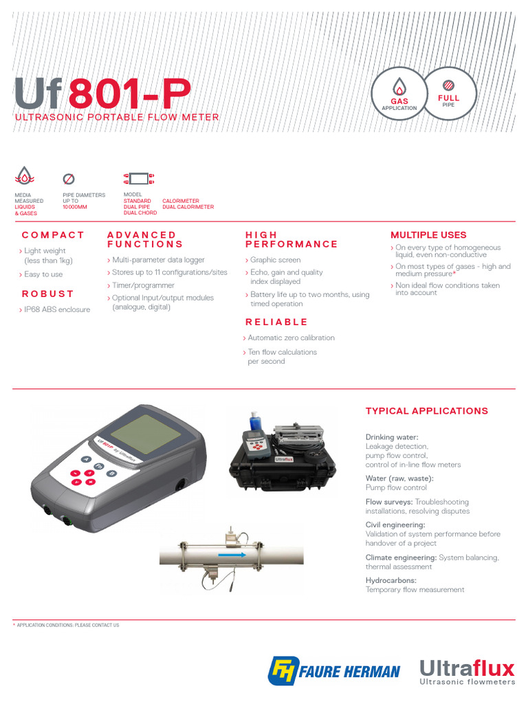 Portable Flow Meter for Engineers | PDF | Flow Measurement