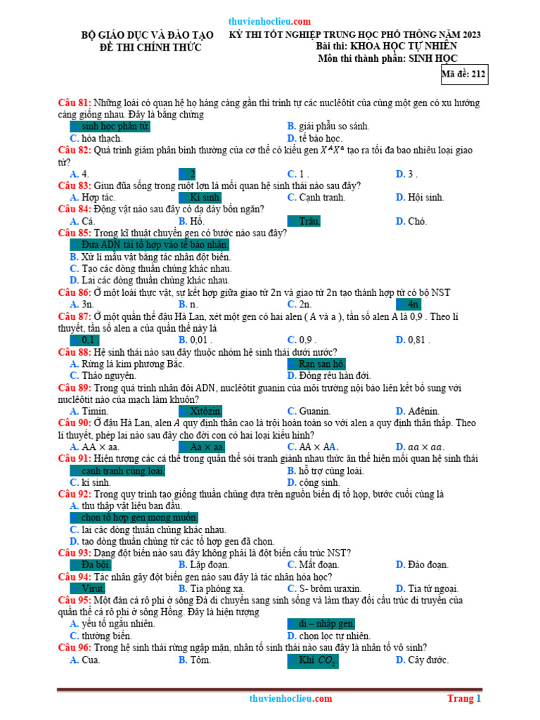 Giay Bao Du Thi | PDF