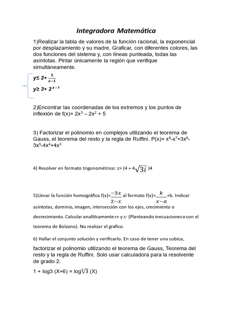 Integradora Matemática | PDF