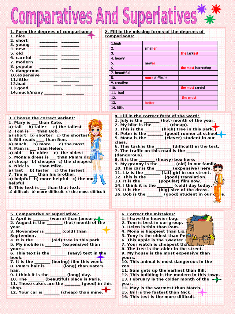 Comparatives and Superlatives | PDF