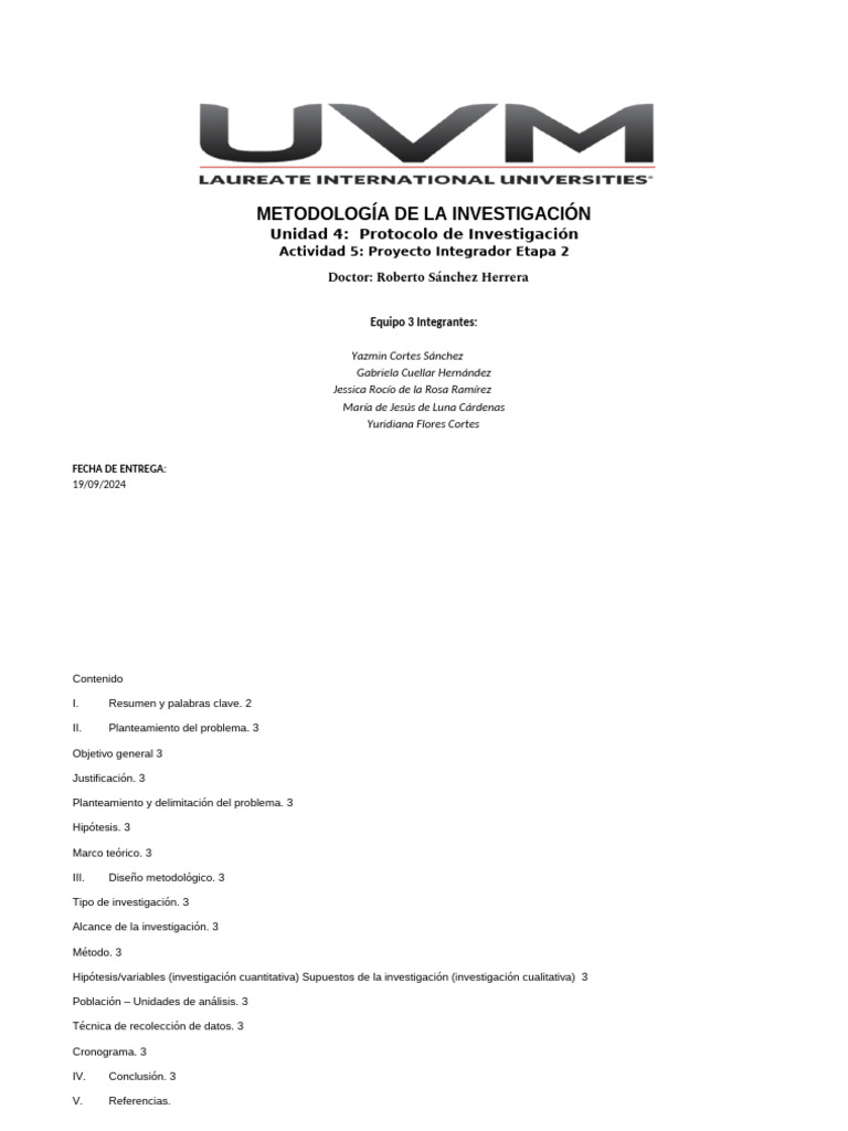 Proyecto Integrador ETAPA 2 | PDF | Enseñando | Aprendizaje