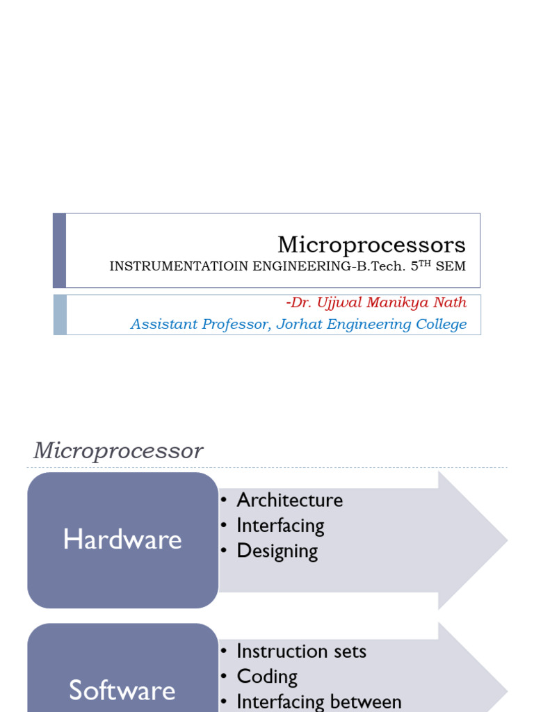Microprocessors - 5th Sem Intru | PDF | Input/Output | Office Equipment