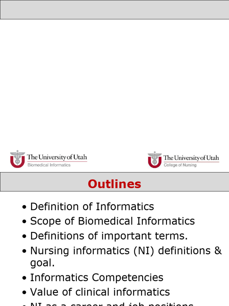 Nursing Informatics Overview and Future | PDF | Health Informatics ...