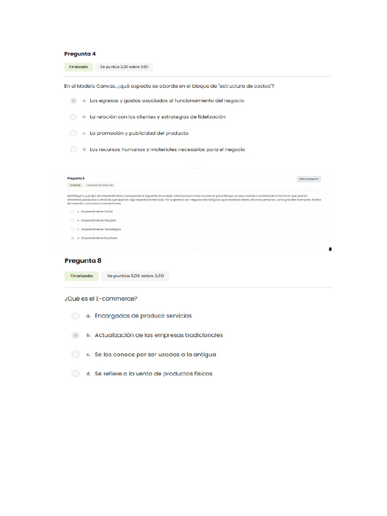 Recopilacion de Preguntas de Emprendimiento | PDF