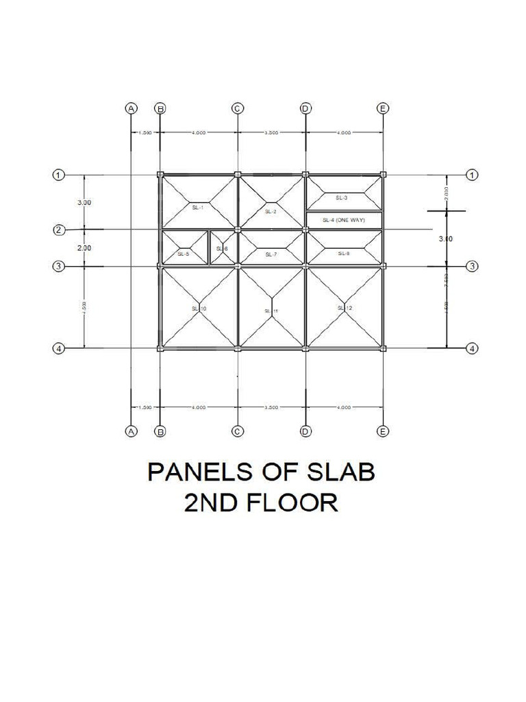 SLAB-2ND FLOOR | PDF | Structural Engineering | Civil Engineering