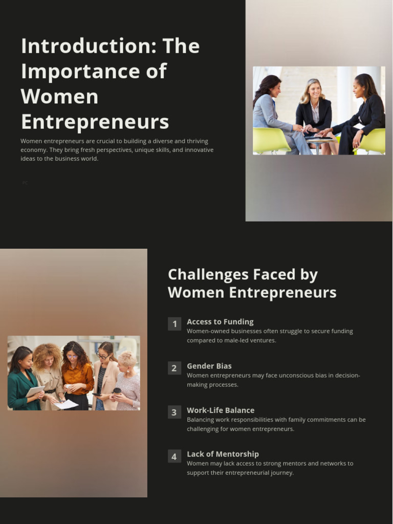 Introduction The Importance of Women Entrepreneurs | PDF