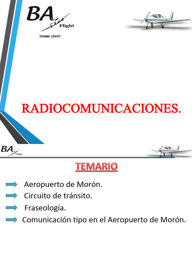 Radiocomunicaciones - PPA Rev 1 | PDF | Pista | Aeropuerto