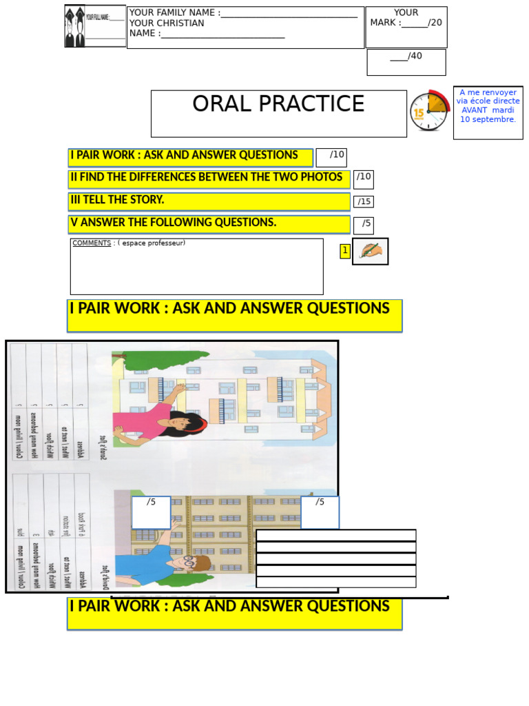 Oral Practice and Question Guide | PDF