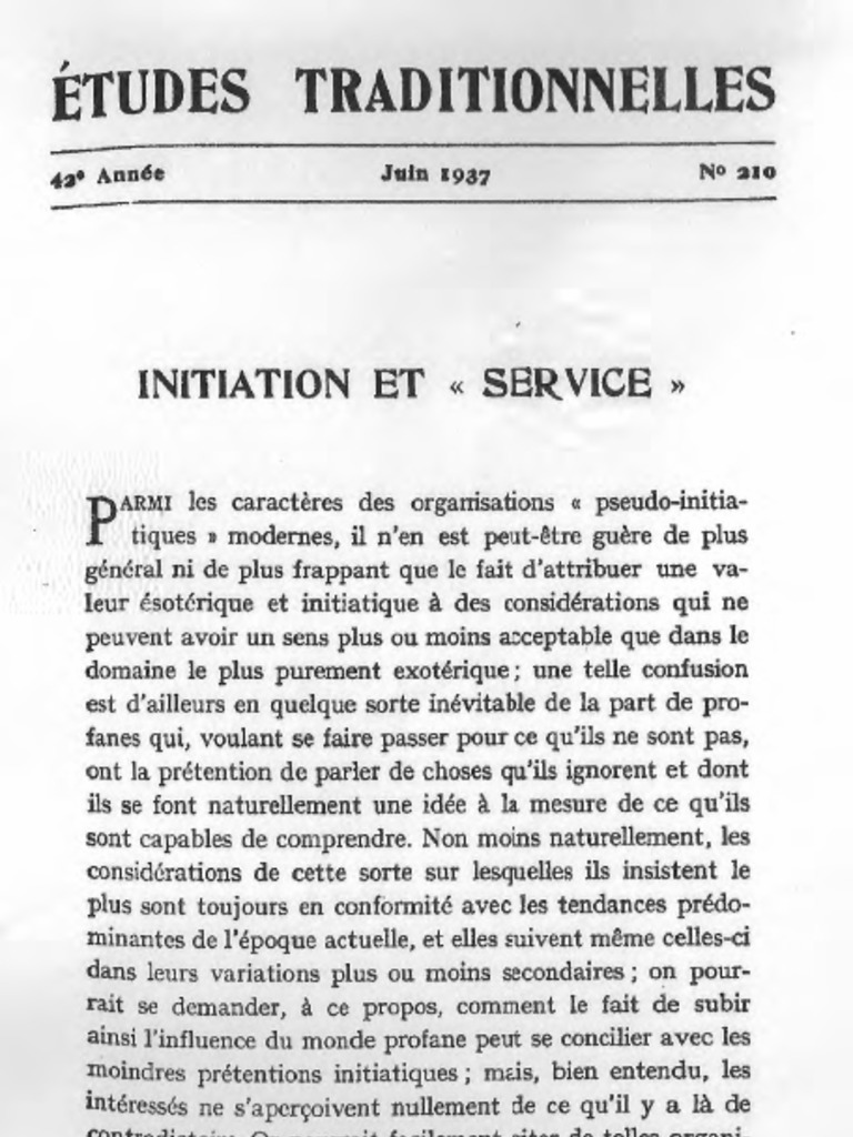 Initiation Et Service | PDF
