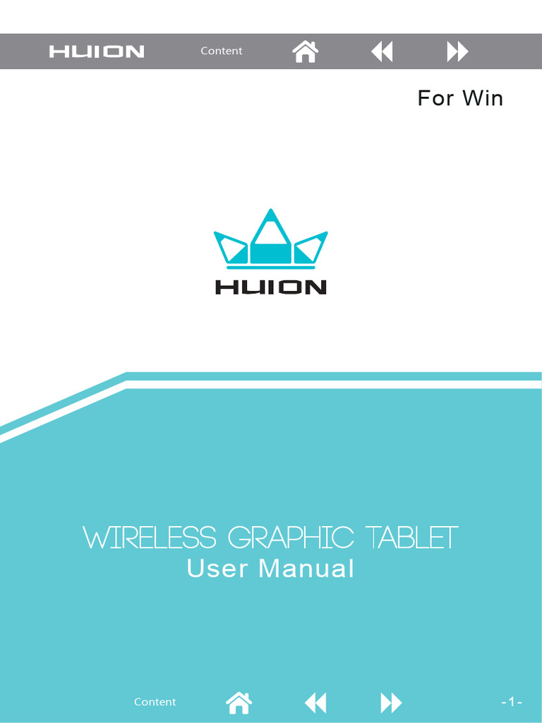 Wireless Graphic Tablet Manual | PDF | Tablet Computer | Personal Computers