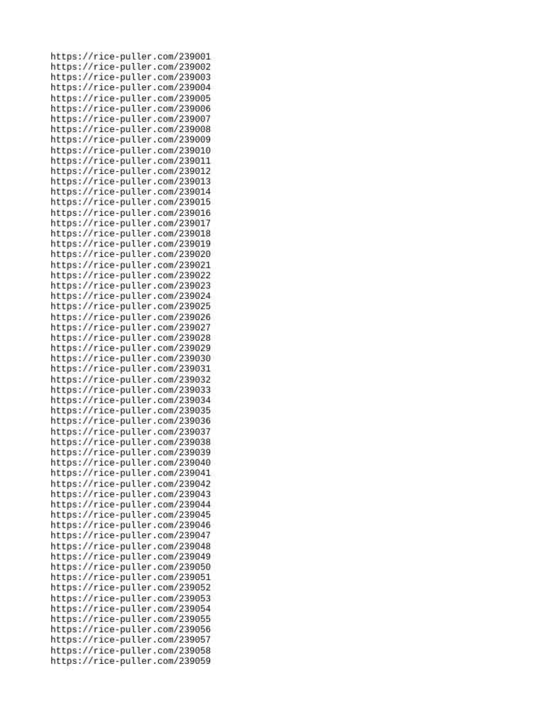 Rice Puller Links | PDF