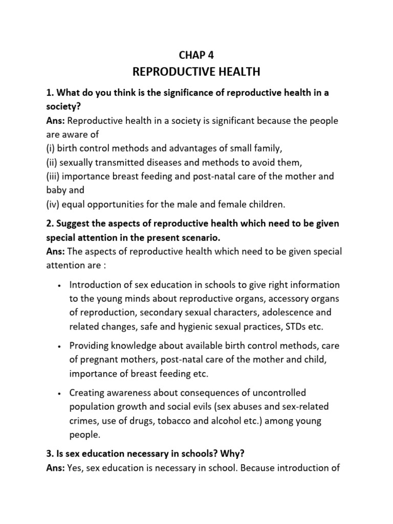 Chap 4 REPRODUCTIVE HEALTH | PDF | In Vitro Fertilisation | Fertilisation