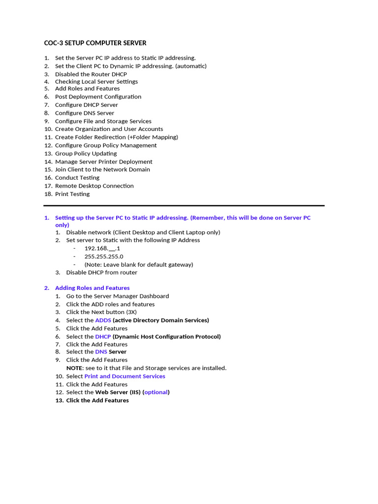 COC-3 | PDF | Group Policy | Domain Name System