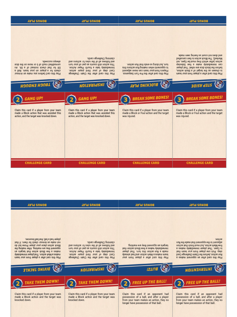 Ultimate Challenge Deck Sheets v2 | PDF