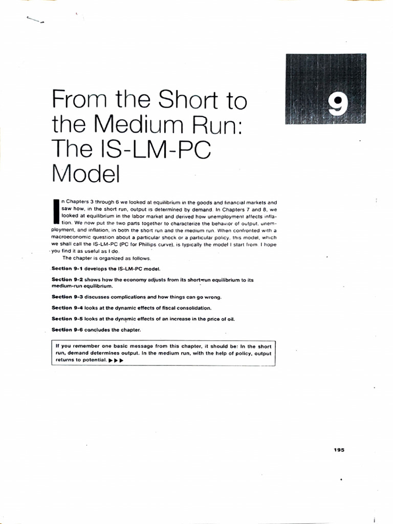Is-Lm-Pc Model | PDF | Deflation | Inflation