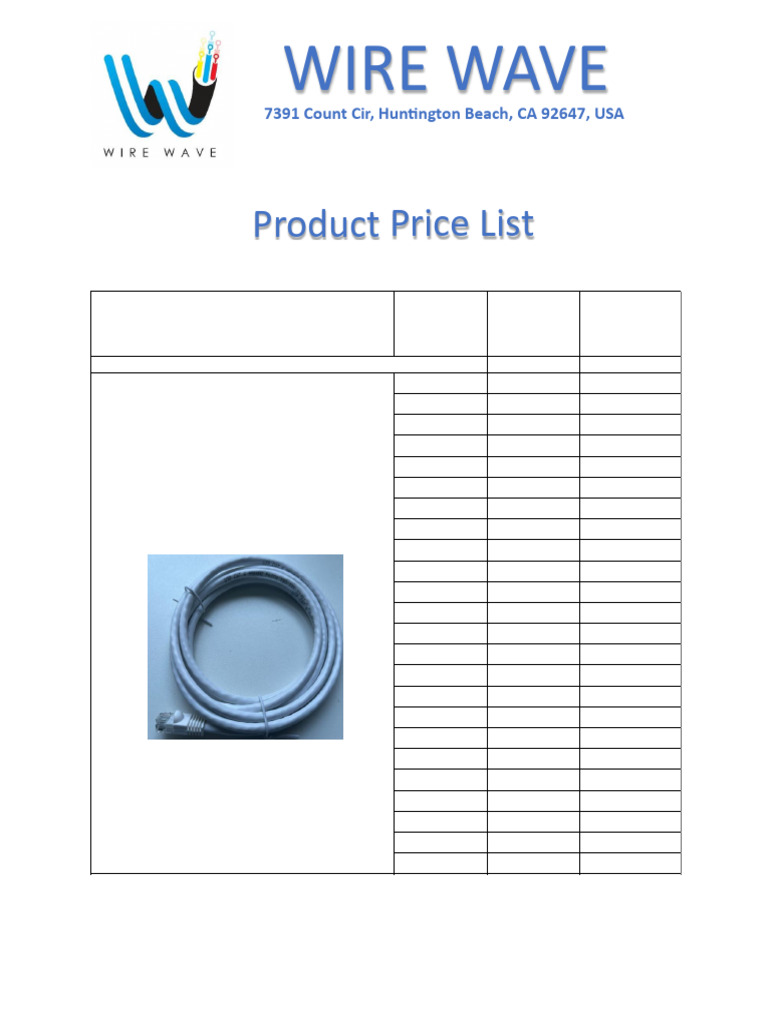 Wirewave - Copper Patch Cord Price List Nov 2024 | PDF | Electrical Engineering | Electrical ...