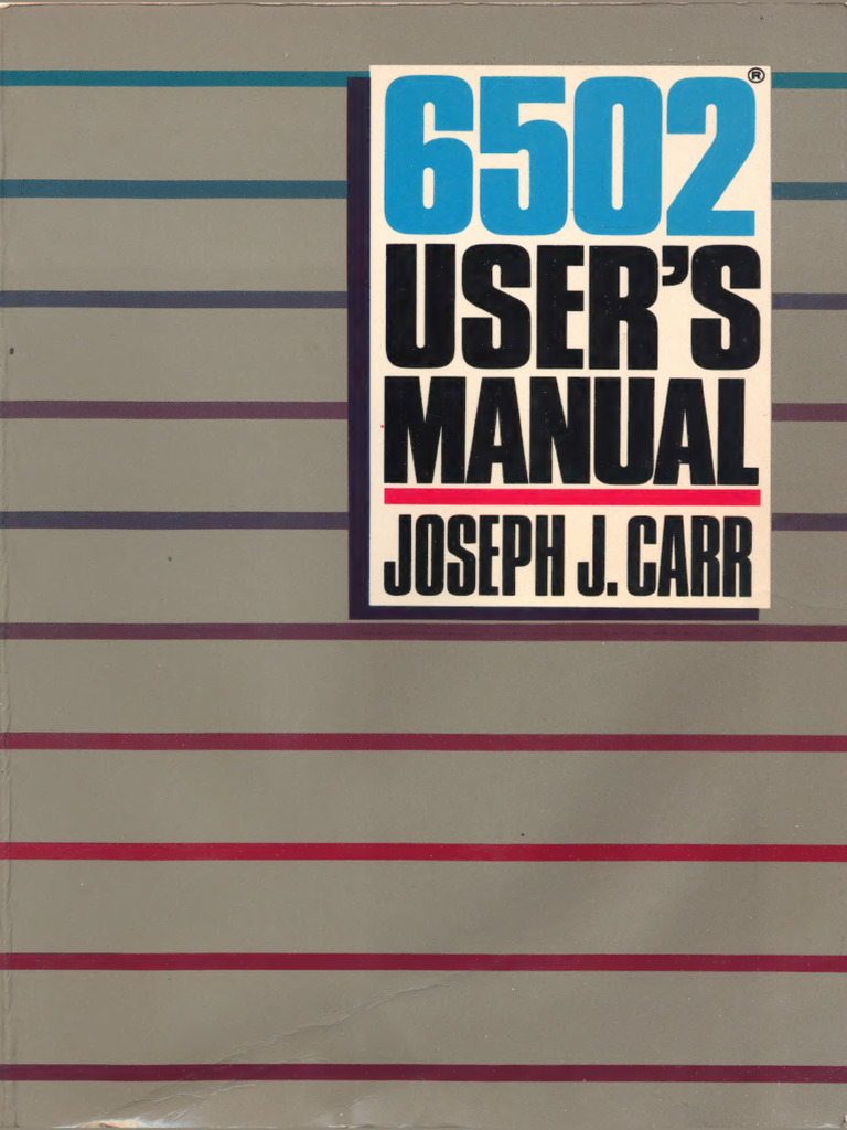 6502 Users Manual | PDF | Central Processing Unit | Microcomputers