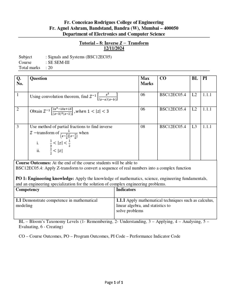 SS - Tutorial 8 | PDF