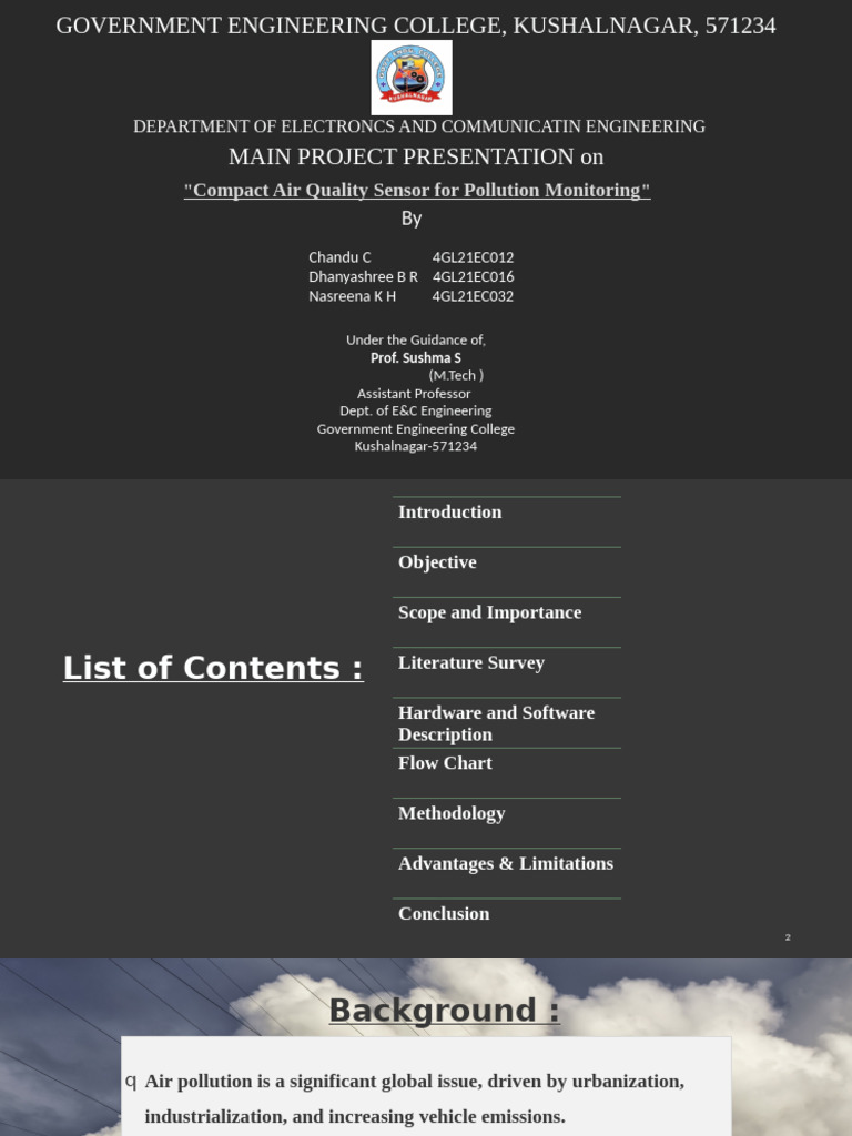 Compact Air Quality Sensor Project | PDF | Air Pollution | Sensor