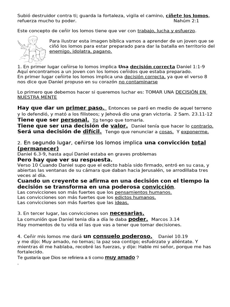 Cíñete Los Lomos | PDF | Religión y espiritualidad