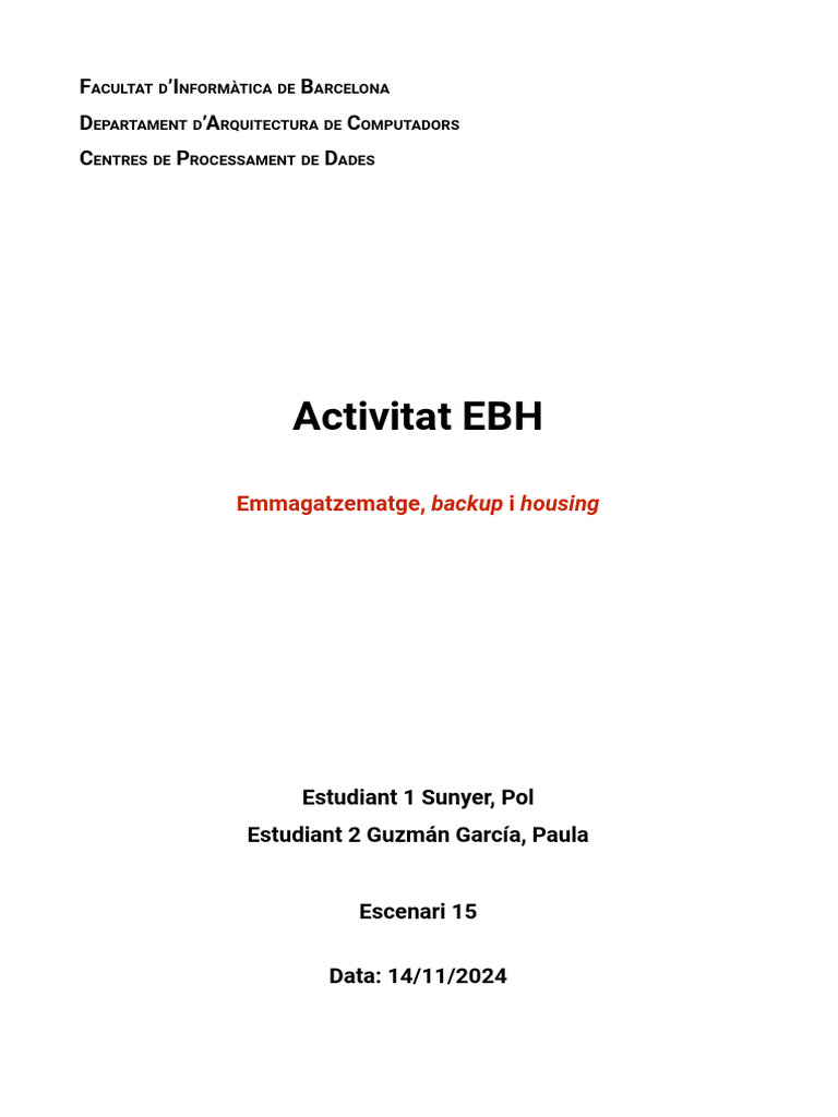 Activitat EBH: F 'I B D 'A C C P D | PDF