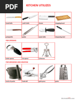 List of 70+ Kitchen Utensils Names with Pictures and Uses (1) | PDF