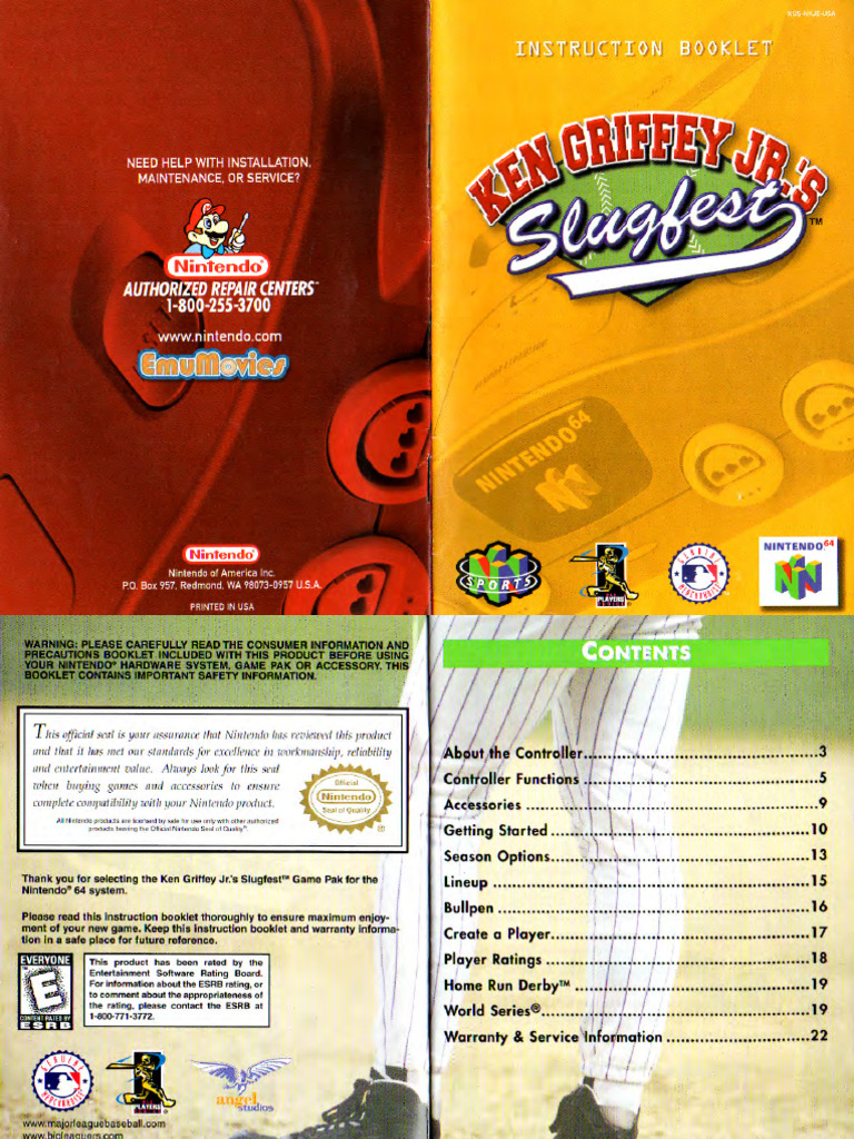 Ken Griffey Jr.'s Slugfest (USA) | PDF