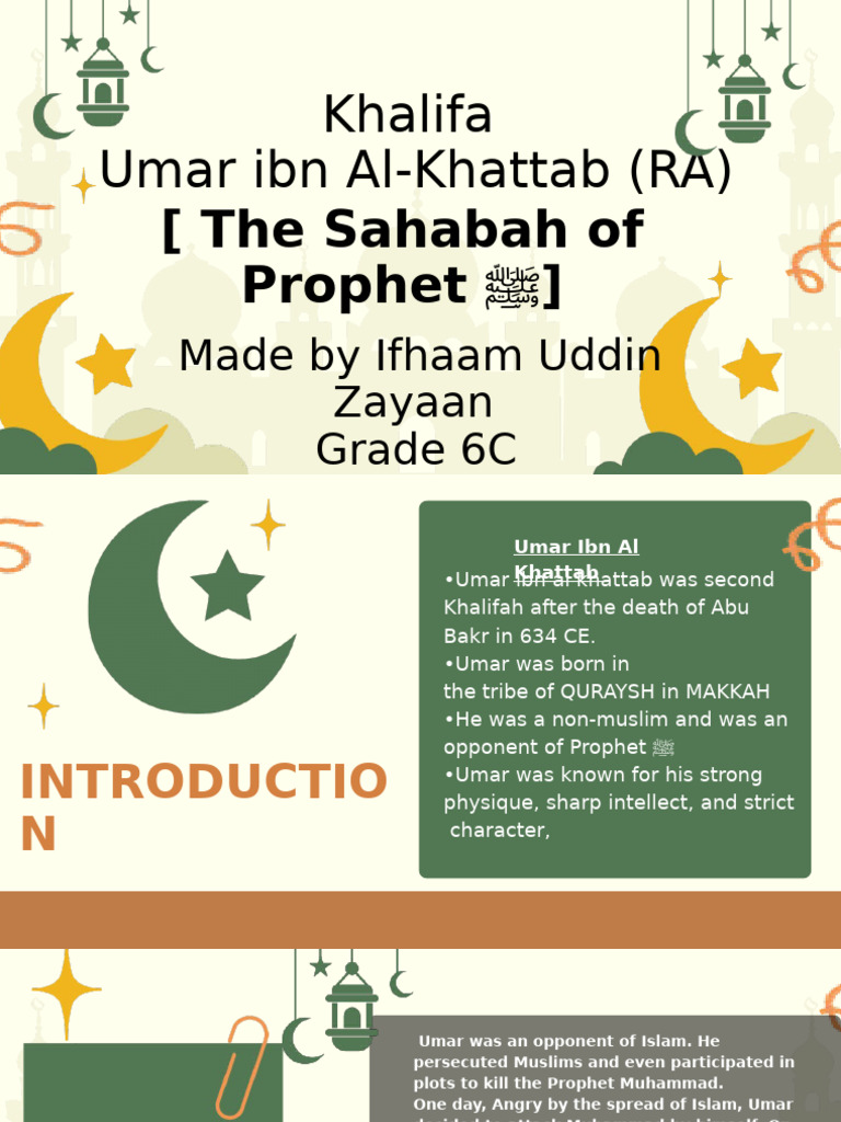 Khalifa Umar Ibn Al-Khattab (RA) - 20241027 - 210636 - 0000 | PDF ...