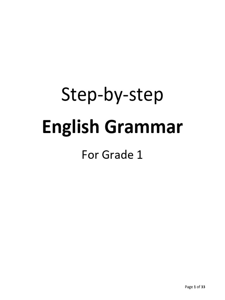 Step by Step Grammar 1 | PDF | Adjective | Word