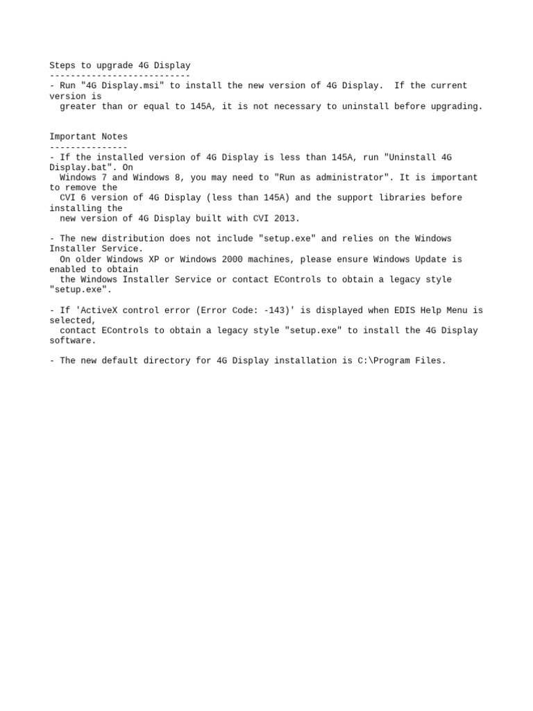 PSI 4G Display Install Instructions | PDF | Computers