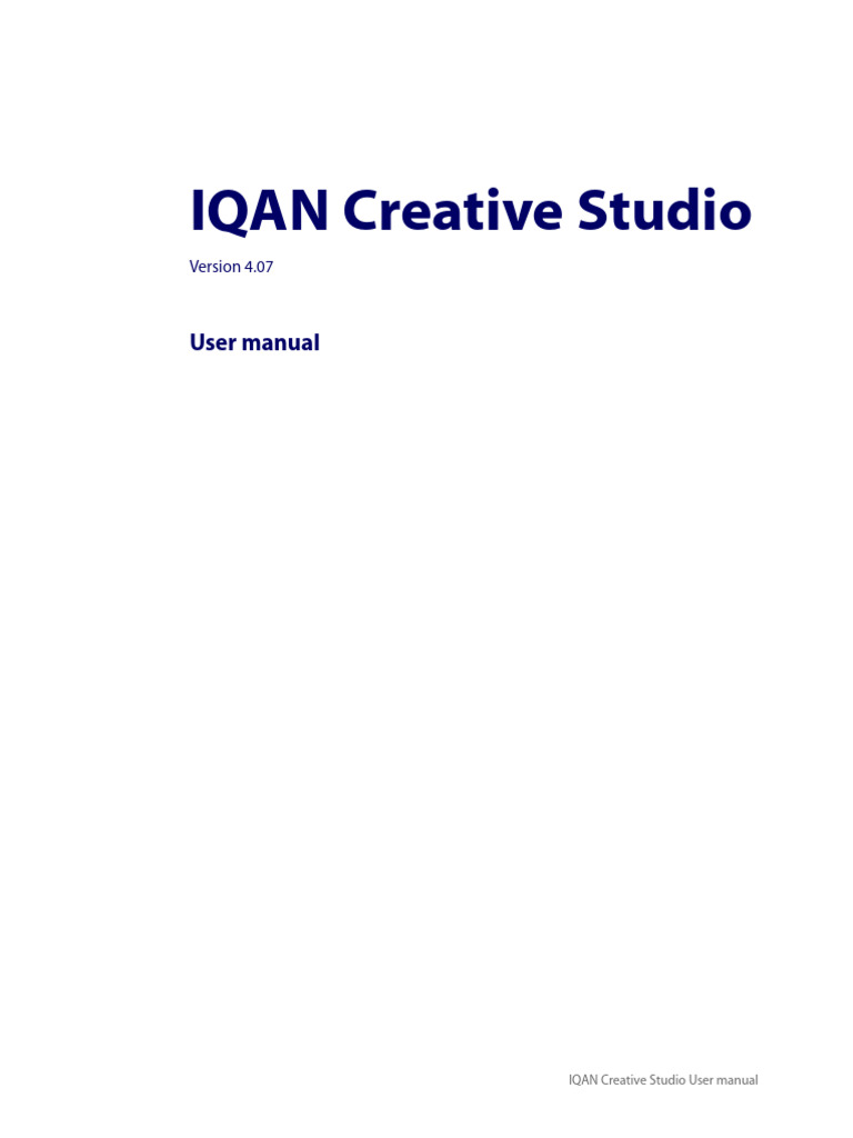 IQAN 4.07 User Manual | PDF | License | Legal Liability