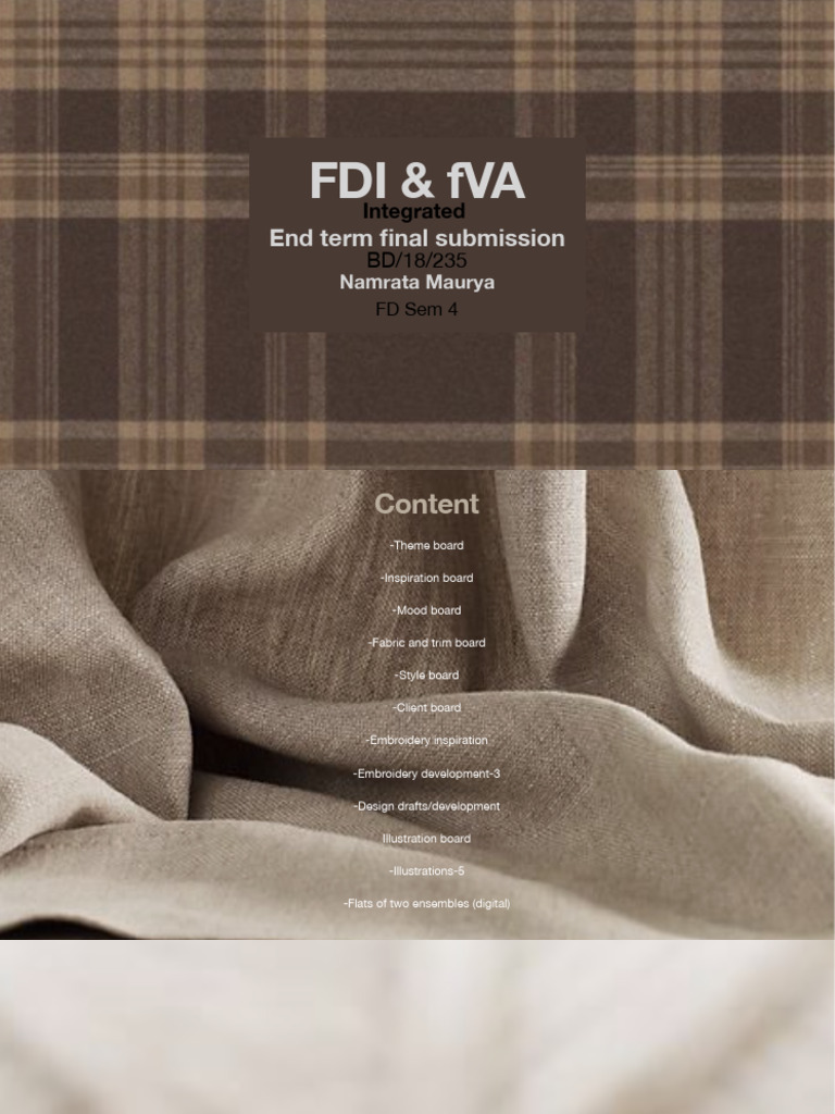 Fdi Final Endterm Submission, Namrata 12 | PDF | Embroidery | Fashion