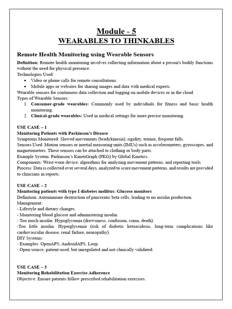 Module - 5 Wearable Devices Notes | PDF | Sampling (Signal Processing ...