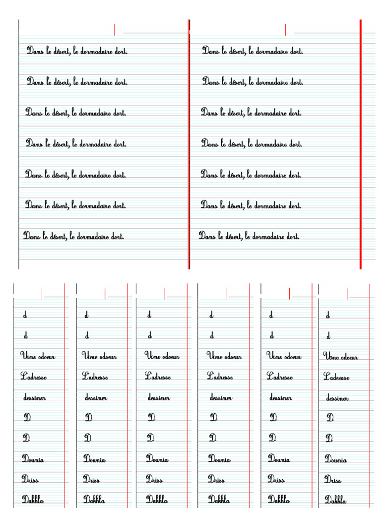 Modele-Ecriture D | PDF