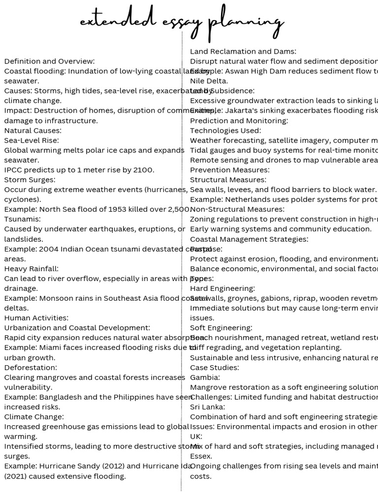 Definition and Overview Coastal Flooding | PDF | Flood | Sea Level Rise