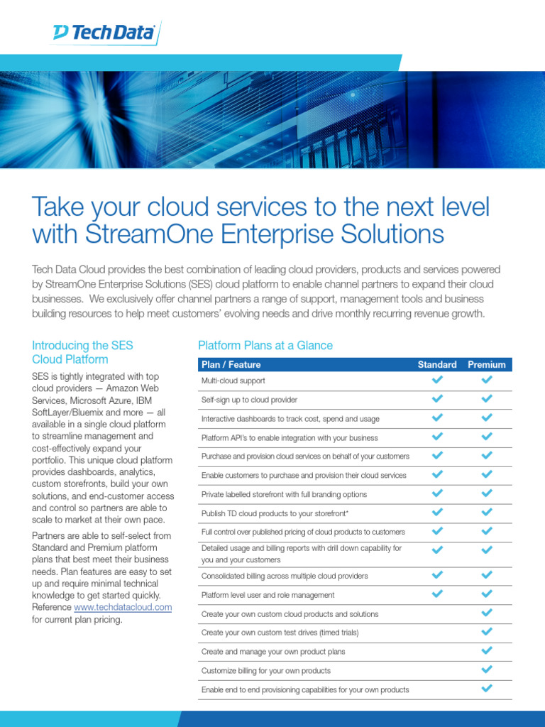 TD Cloud StreamOne Partners Datasheet Eng | PDF | Cloud Computing | Computing