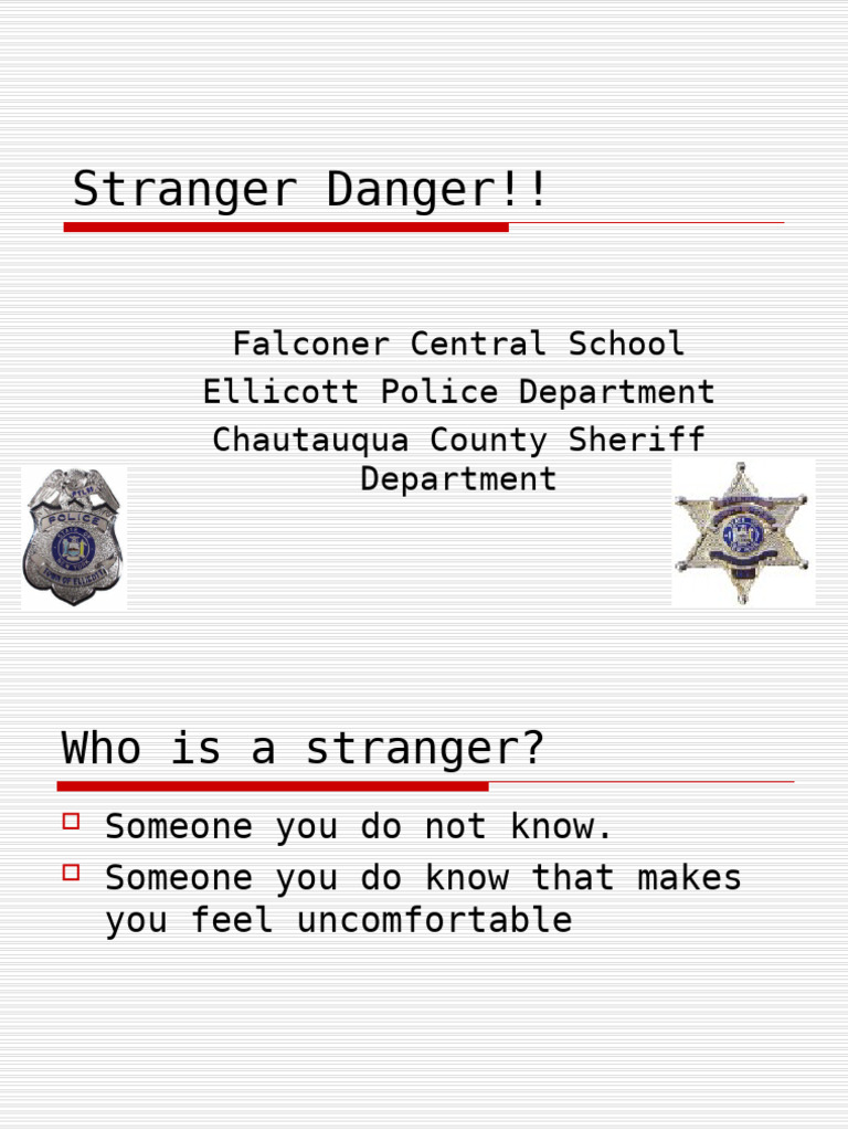 Stranger Danger!! | PDF