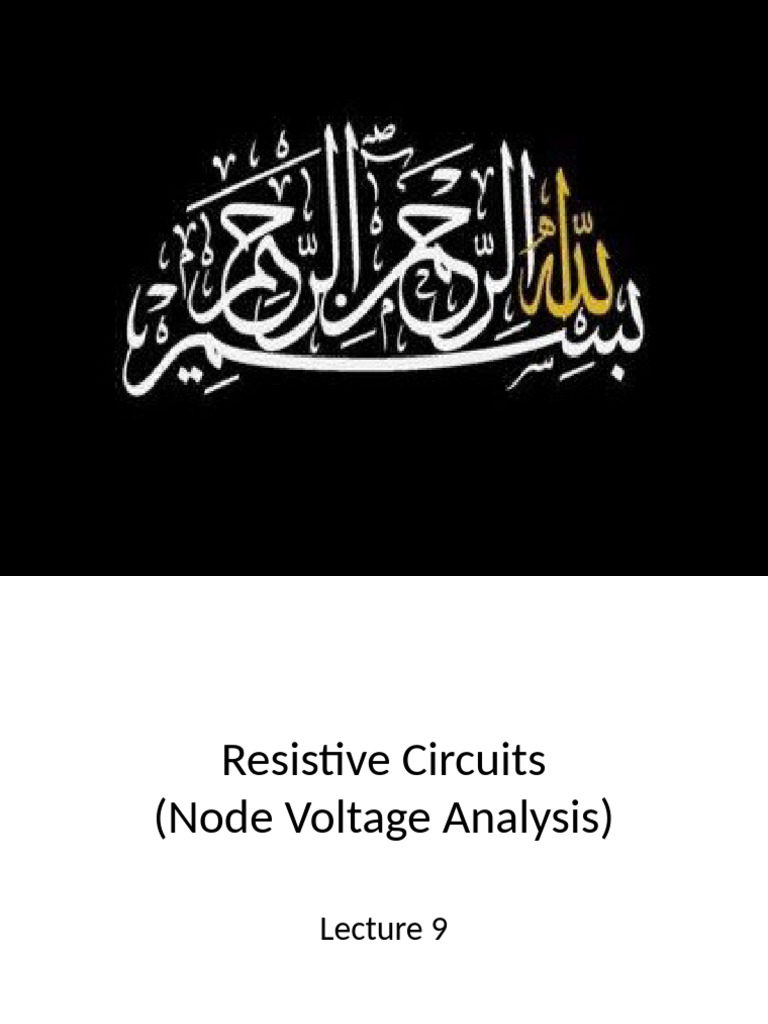 Lecture 9 - Node Voltage Analysis | PDF | Matrix (Mathematics ...