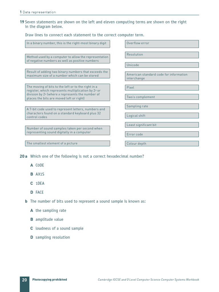 IGCSE & Olevel Computer Science | PDF | Data Compression | Usb
