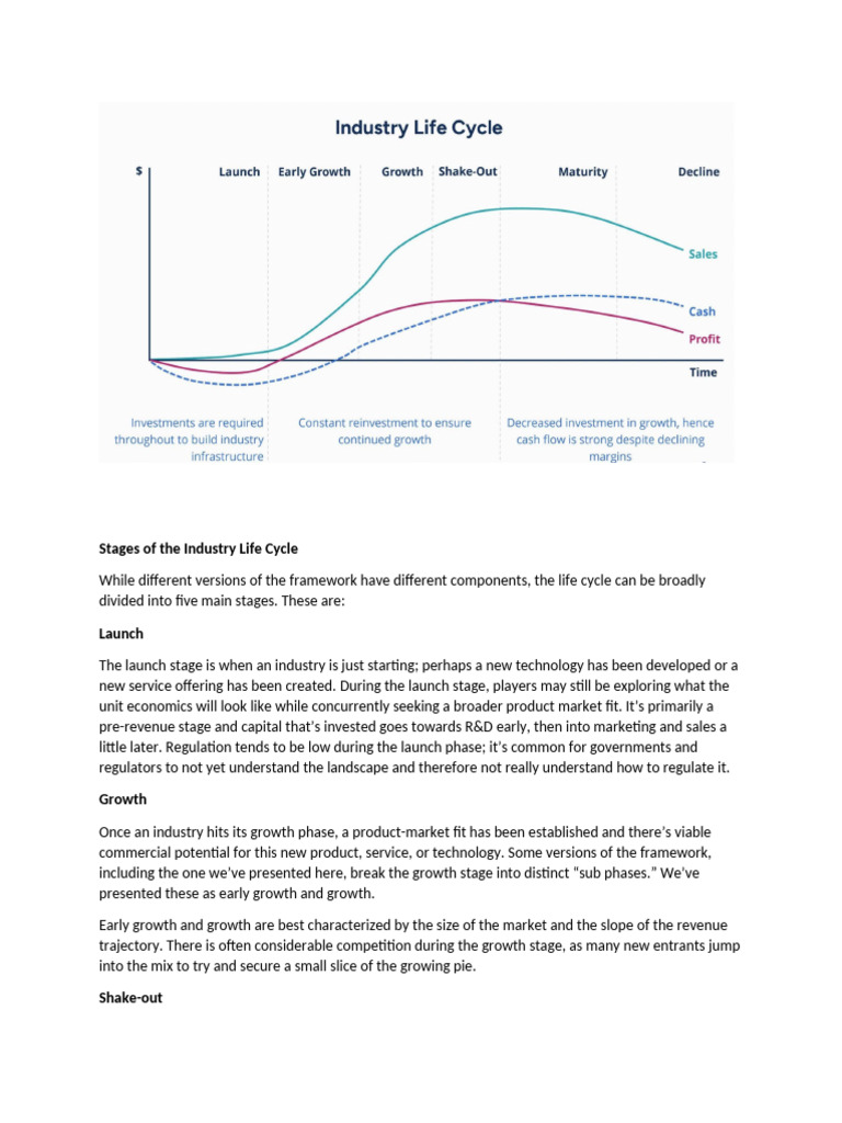 Stages of The Industry Life Cycle | PDF | Private Sector | Economics