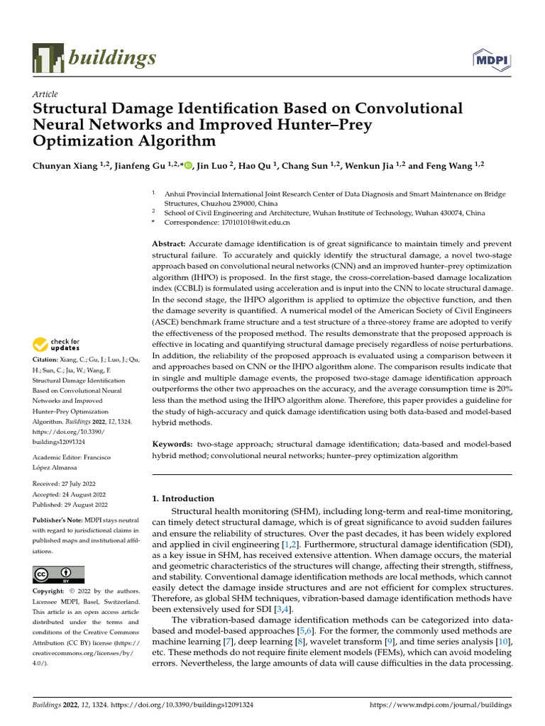 Structural Damage Identification Based On Convolutional-2022 | PDF | Mathematical Optimization ...