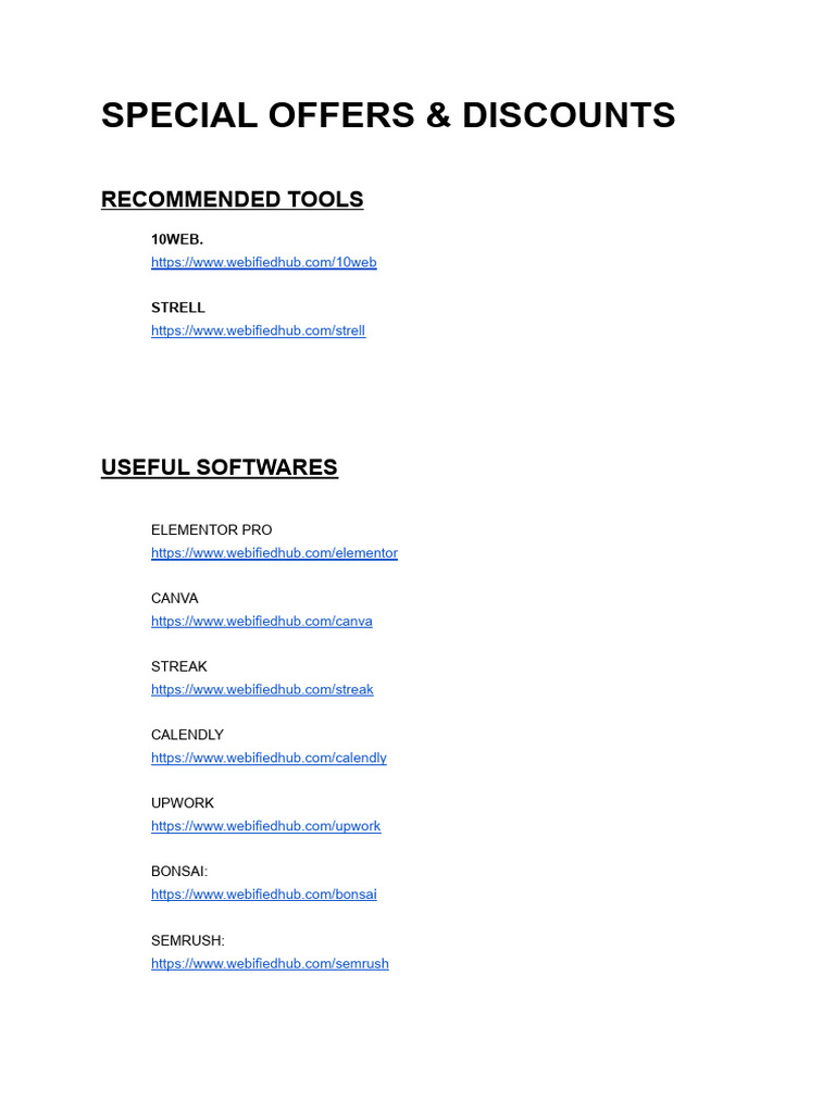 (SFM) Special Offers & Discounts | PDF | Career & Growth