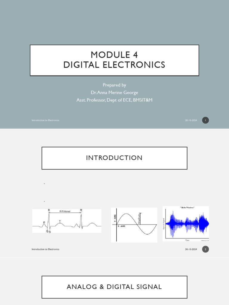 Digital Electronics: Signals & Number Systems | PDF | Subtraction | Logic Gate